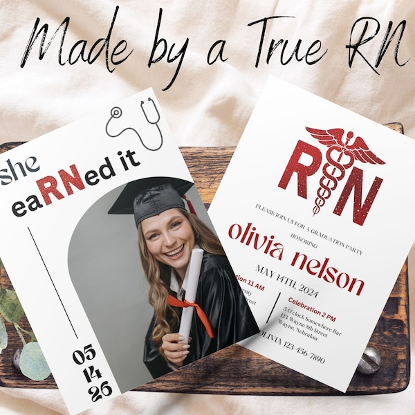 Elegant Bsn Rn Graduation - Etsy