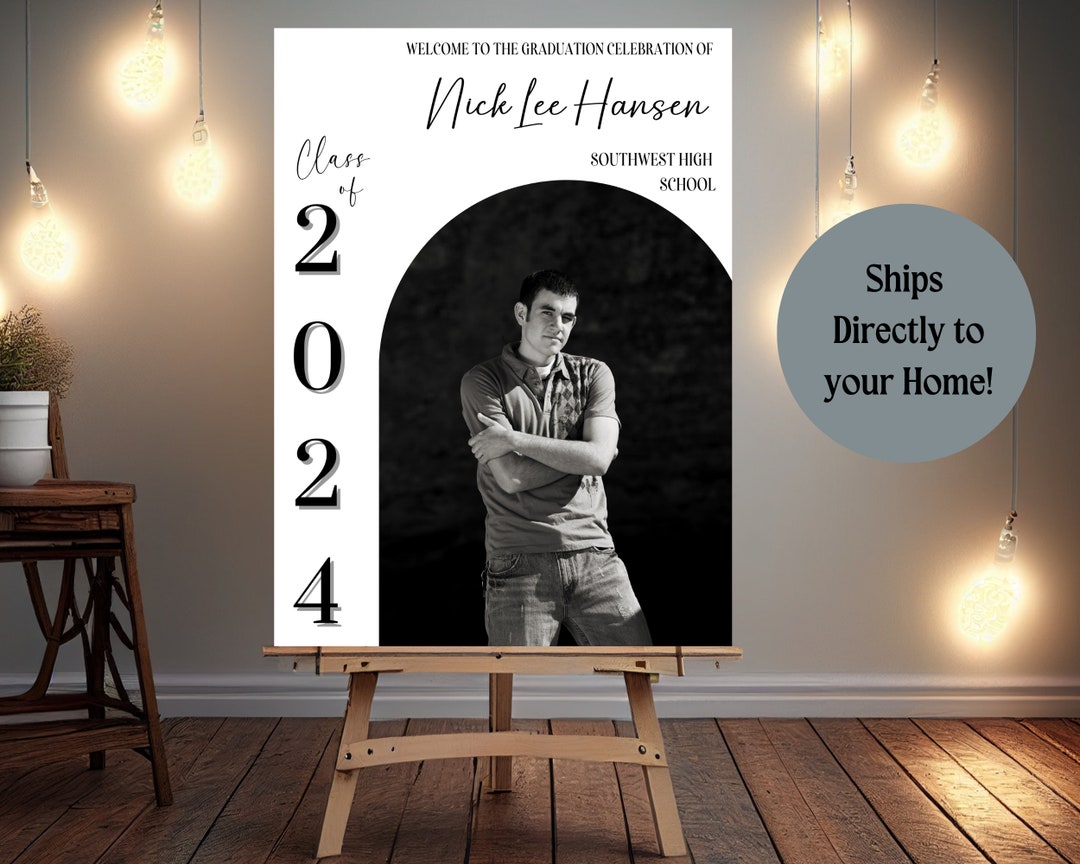 Class of 2025 Graduation Party Welcome Sign Custom Photo Grad Party ...