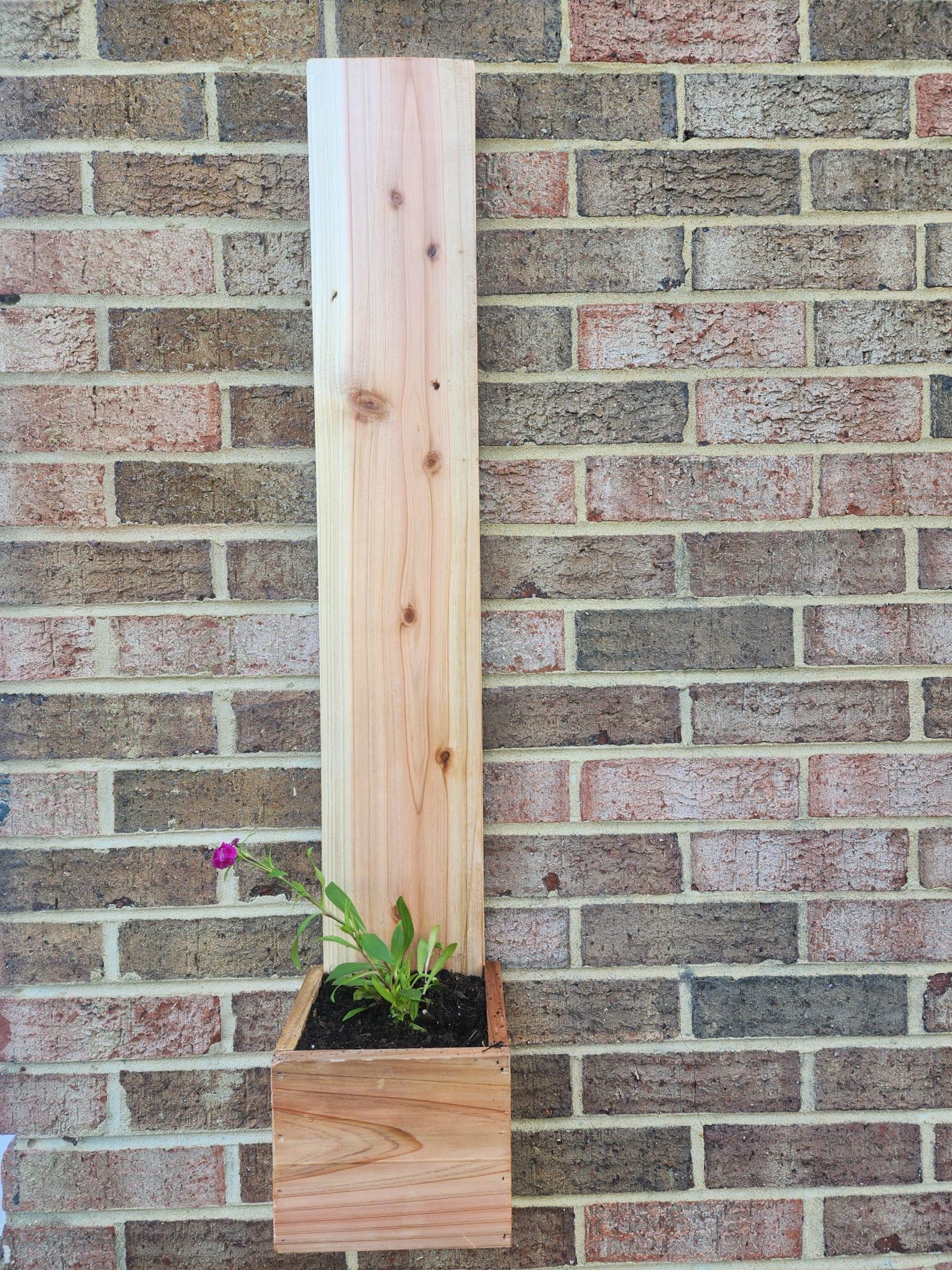 Custom Wooden Address Planter Box | Rustic Welcome Door Hanger ...