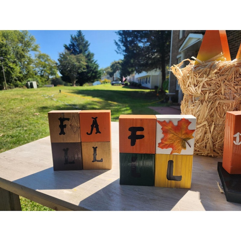 Wooden Fall Blocks - Etsy