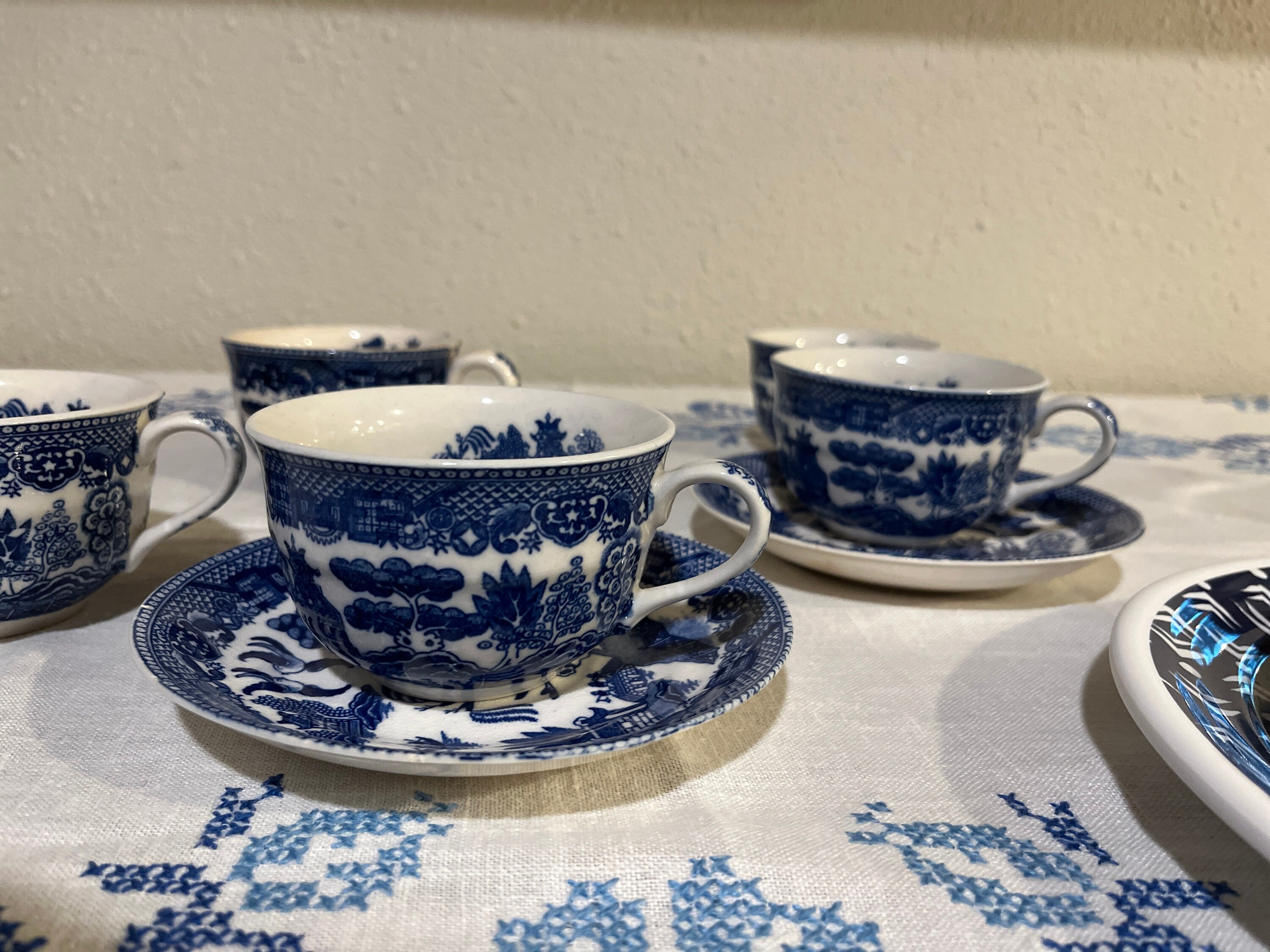 Blue Willow Tea Cups - Etsy