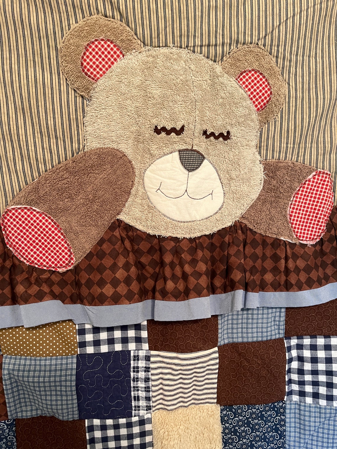 Teddy Bear Quilt - Etsy