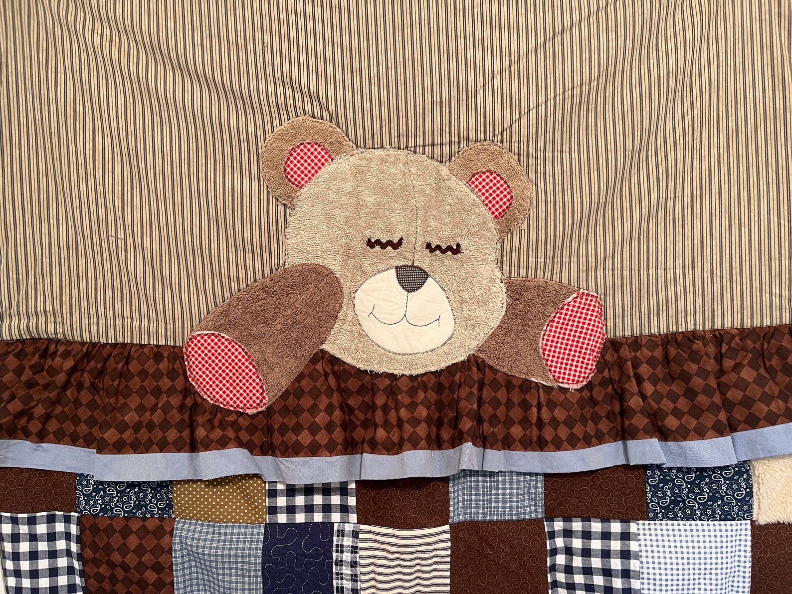 Teddy Bear Quilt - Etsy