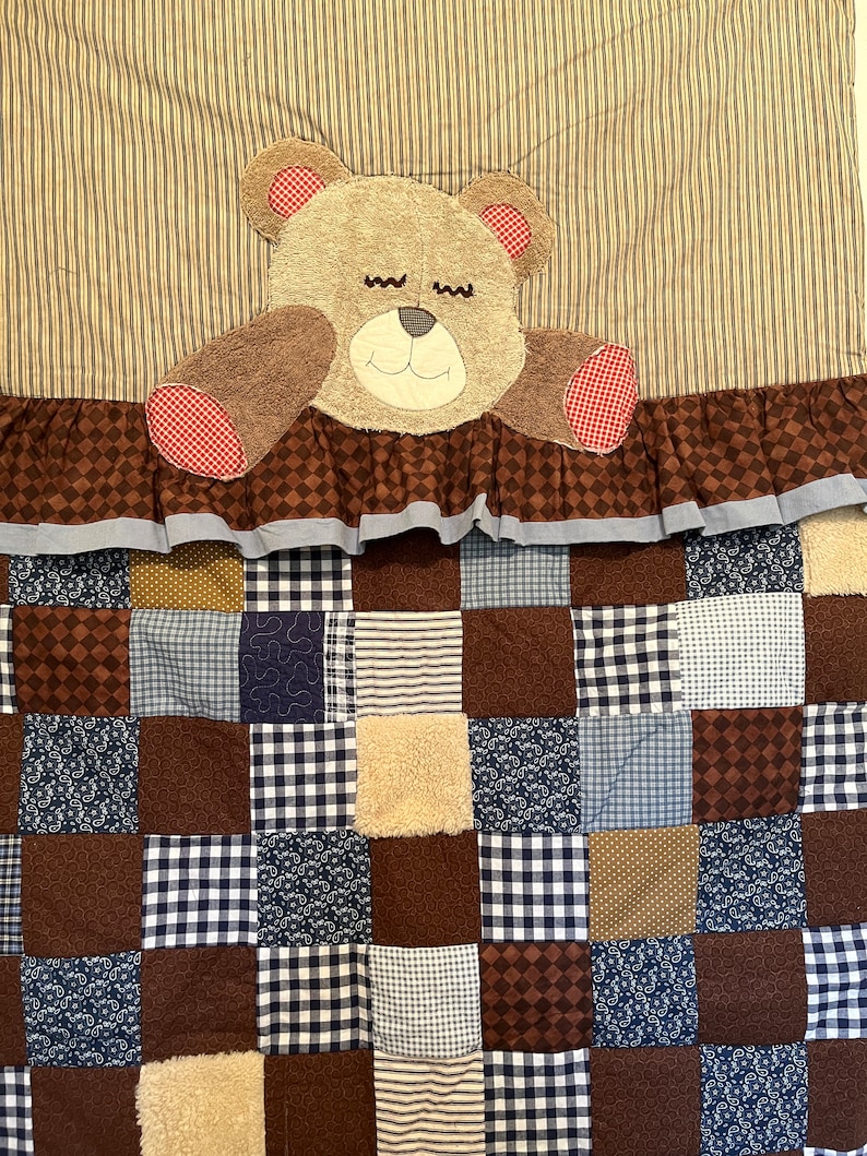 Teddy Bear Quilt - Etsy