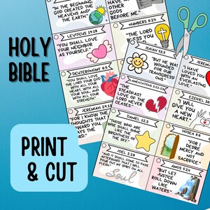 66 Books of Bible Verses Flashcard , Bible Flashcard , Scripture ...