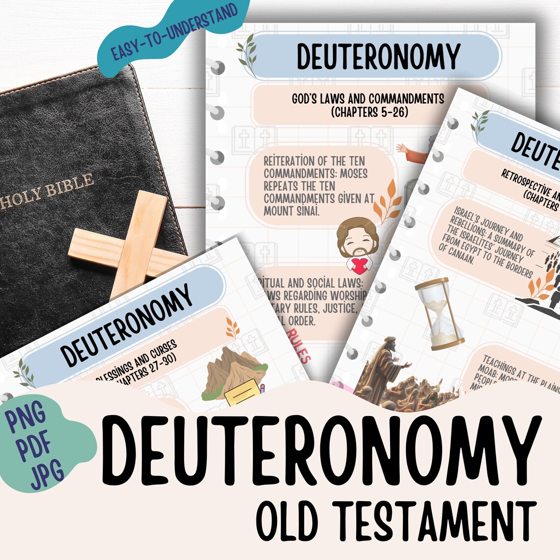 Deuteronomy Made Simple Printable - Old Testament Made Simple Bible ...