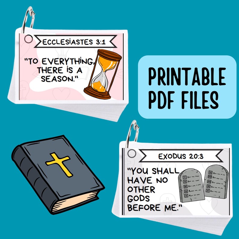 66 Books of Bible Verses Flashcard , Bible Flashcard , Scripture ...