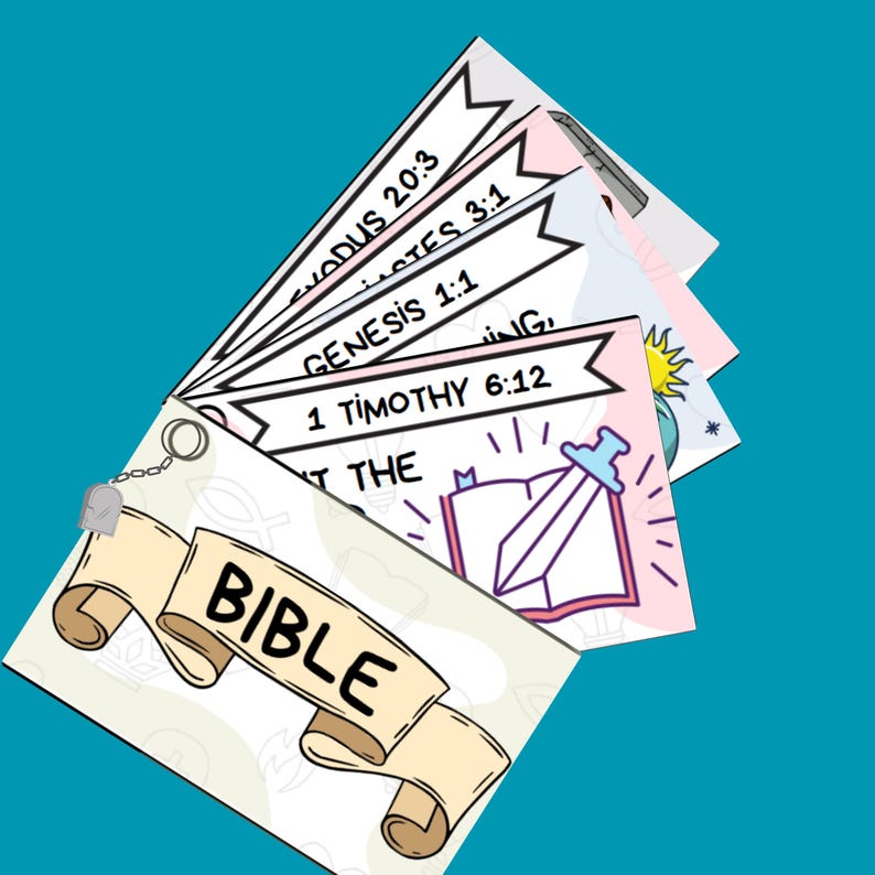 66 Books of Bible Verses Flashcard , Bible Flashcard , Scripture ...