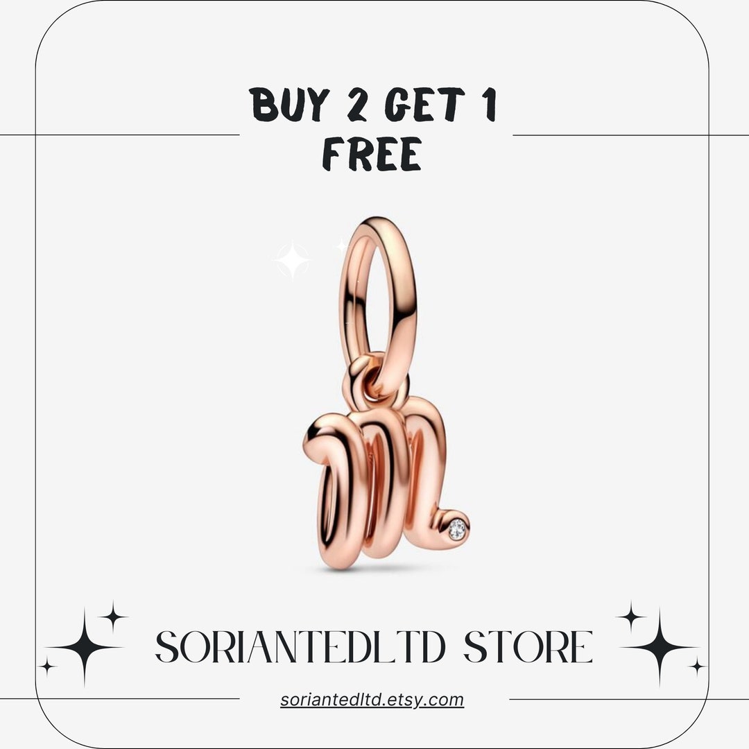 Letter M Script Alphabet Dangle Charm , Pendant for ME & Moments ...