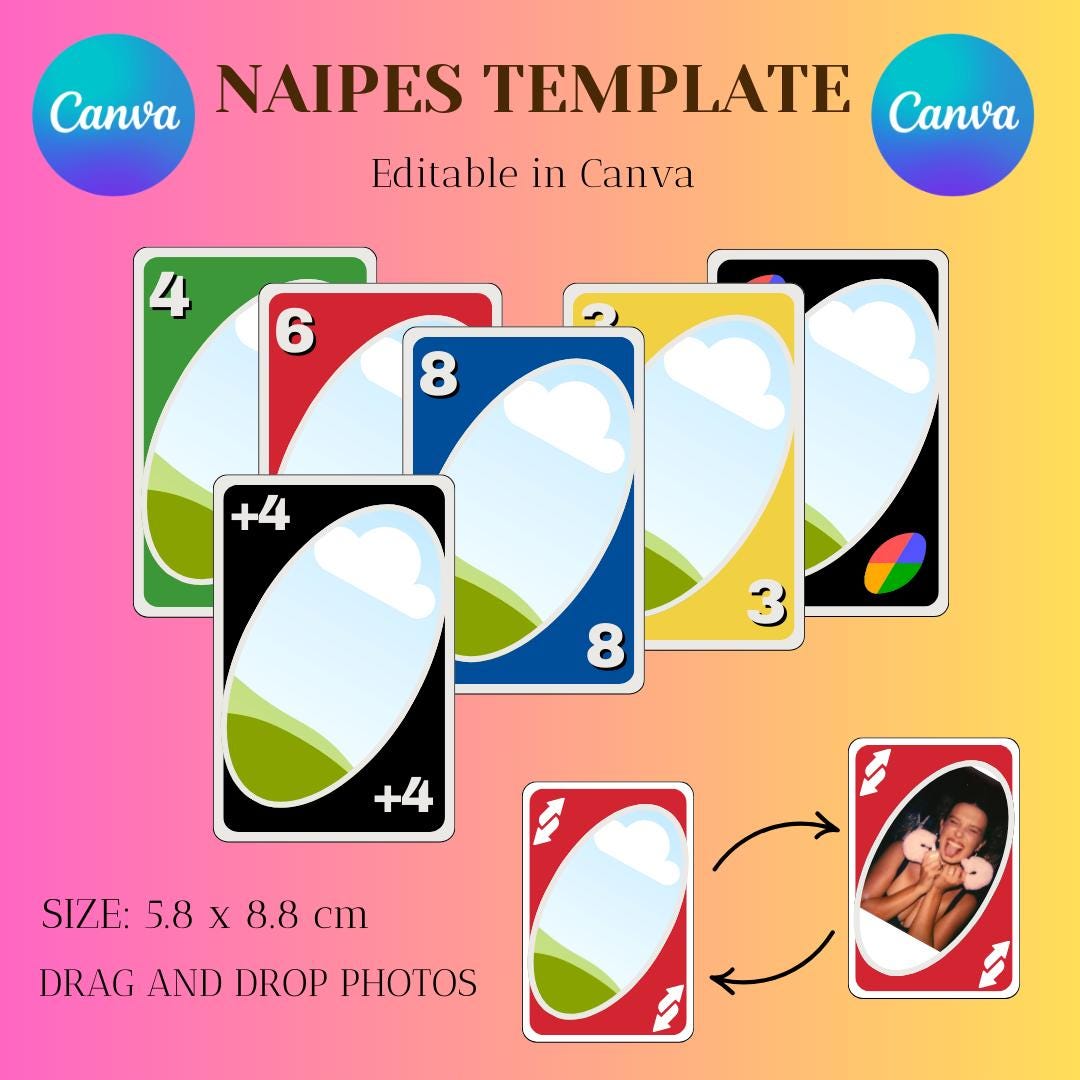 Customizable Playing Cards Template Personalized Playing Cards Deck ...