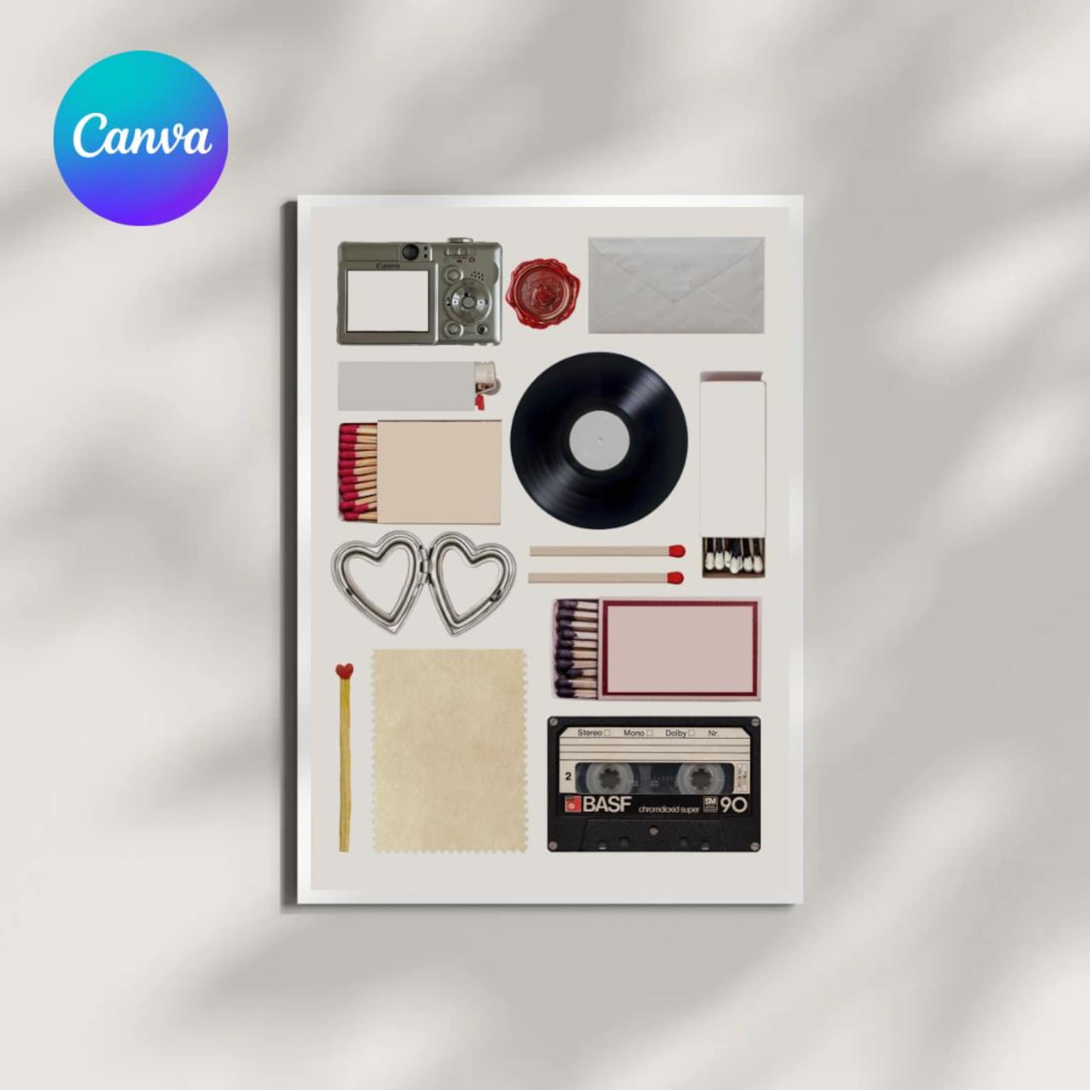 Blank Matchbox Template, Custom Photo Print, Printable for Valentine's ...