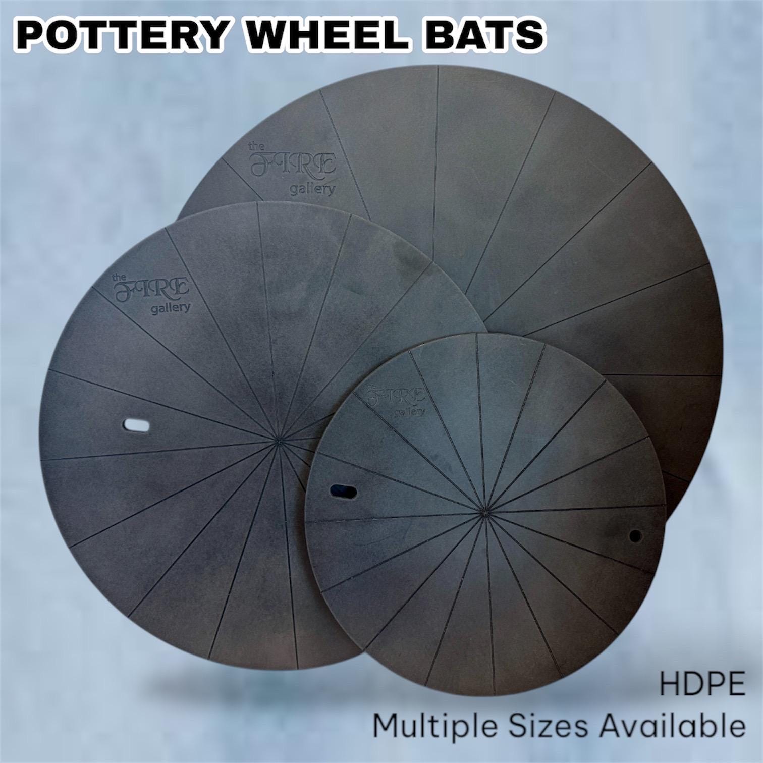 Pottery Wheel Bats, HDPE Plastic, CNC Machined, Custom Size, Oversized ...
