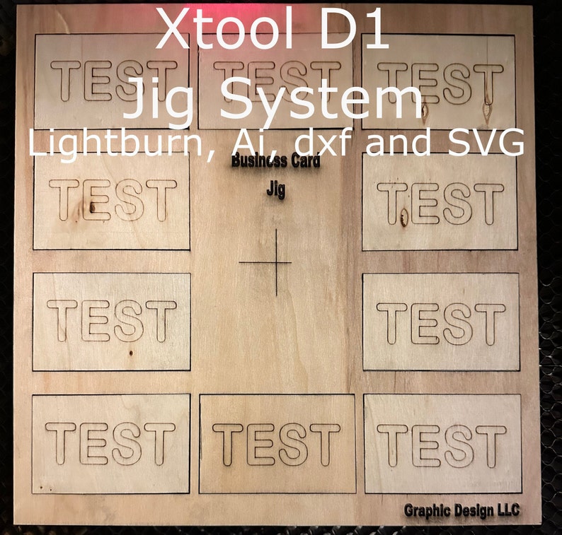 Digital Files - Business Card Jig for Laser Cutting - Etsy