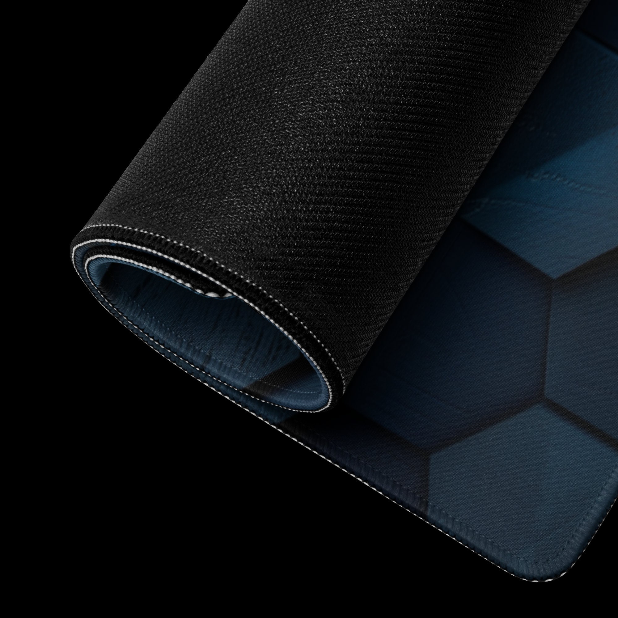 Blue Abstract Honeycomb 3D Hexagon Pattern Extended Gaming Mouse Pad XL ...