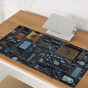 Computer Circuit Board CPU Memory Processing Chip Hardware Art XL ...