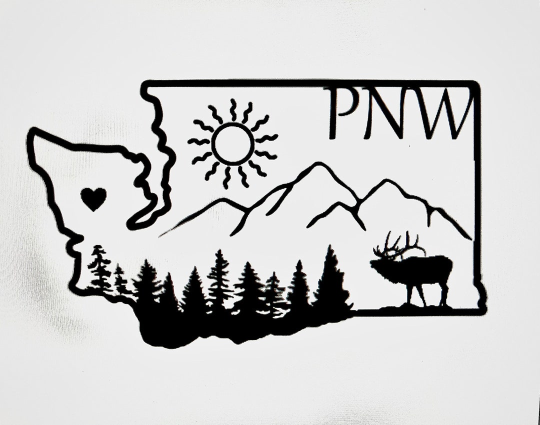 Outdoorsy PNW Decal - Etsy