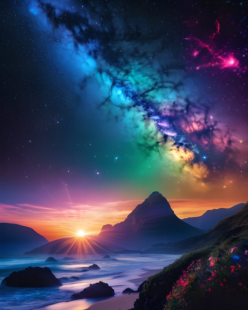 Multi-colored Dendric Design for Any Backdrop - Etsy