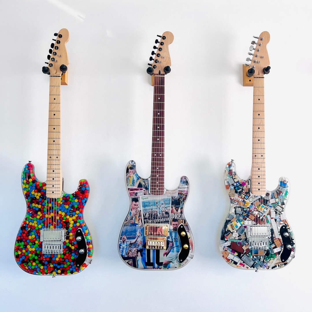 Handmade Custom Epoxy Resin Electric Guitar Minimal - Etsy