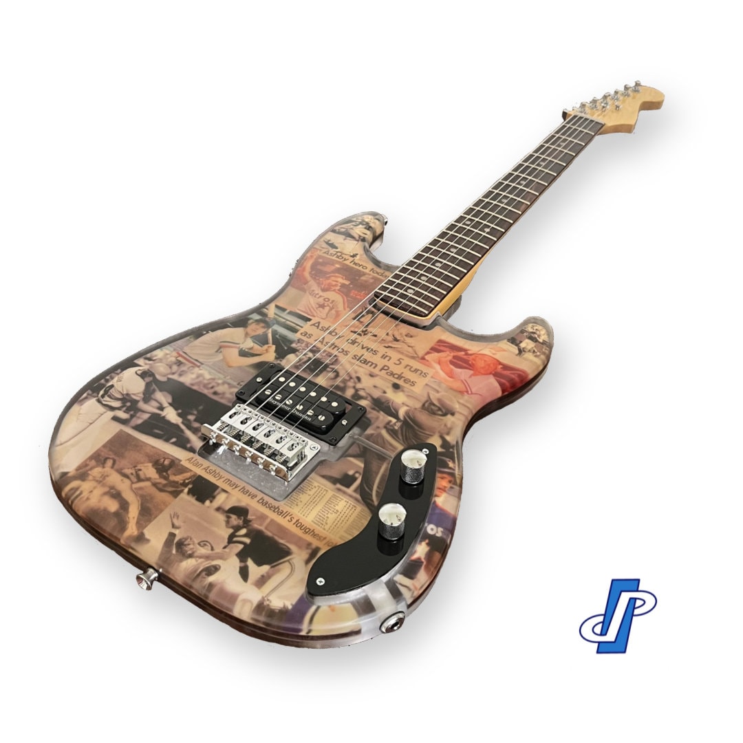 Handmade Custom Epoxy Resin Electric Guitar Minimal - Etsy