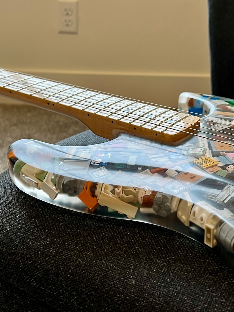Handmade Custom Epoxy Resin Electric Guitar Minimal - Etsy
