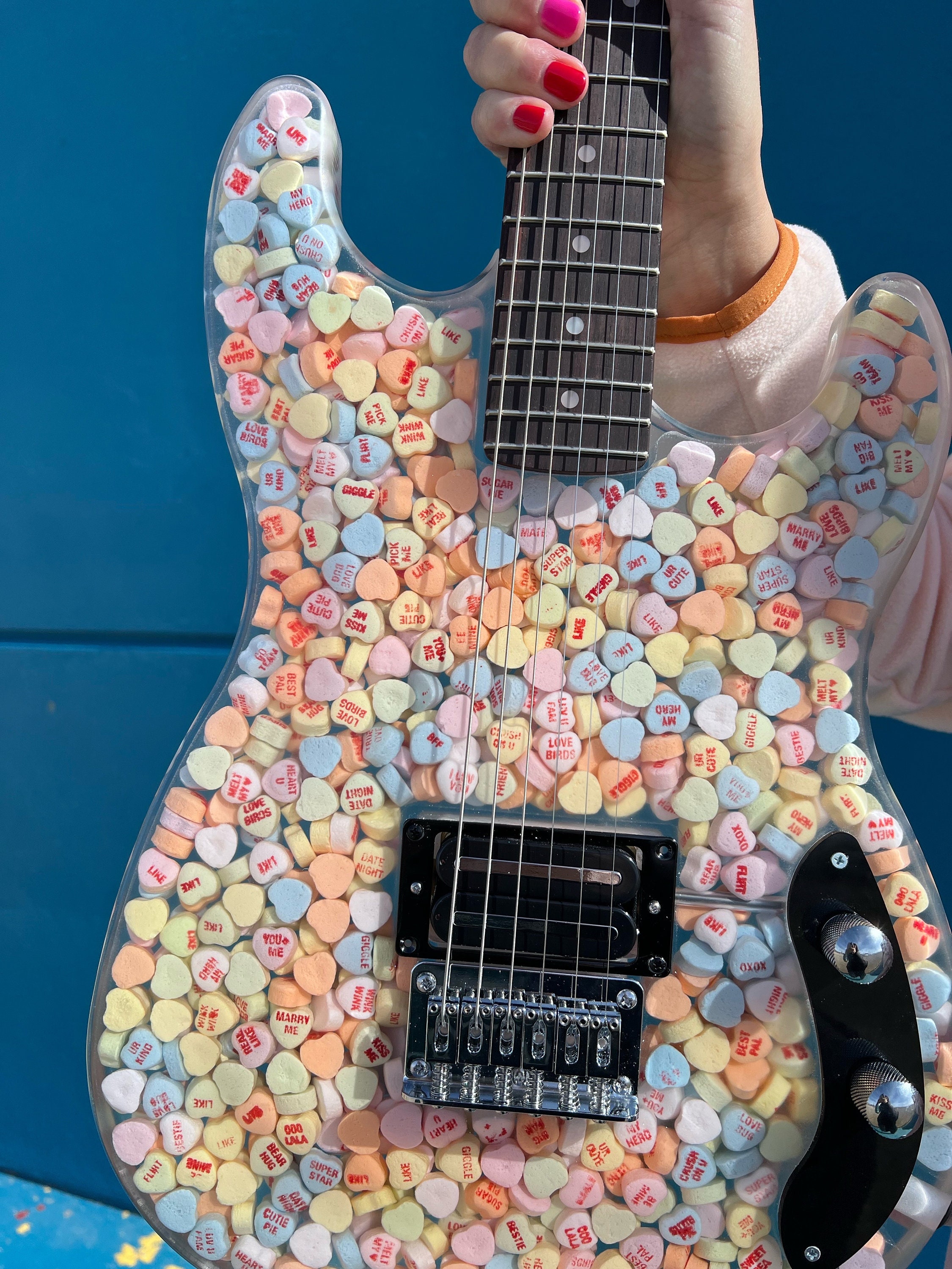 Handmade Custom Epoxy Resin Electric Guitar Minimal - Etsy