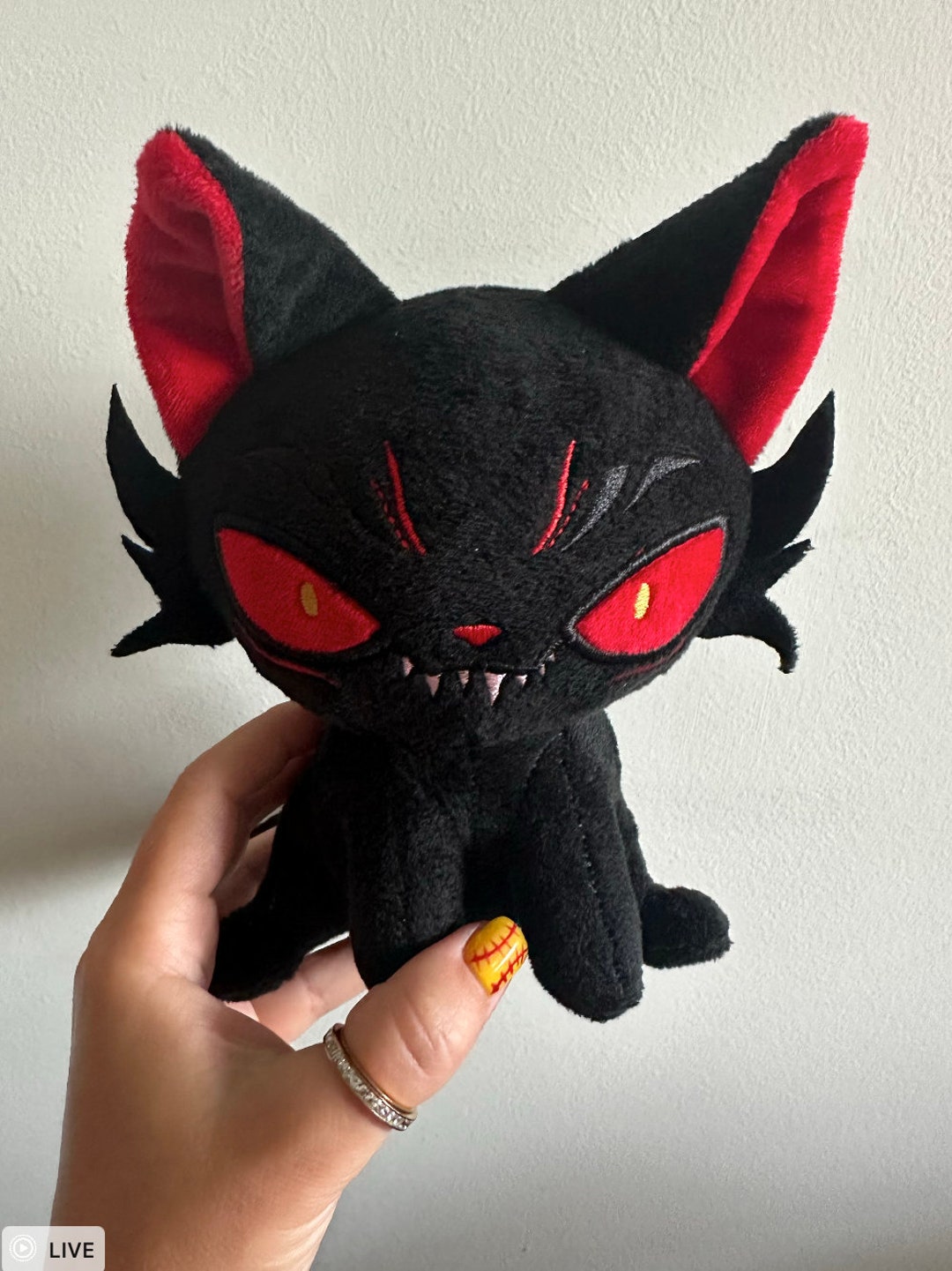 Damon Shadow Demon Cat Plushie - Etsy