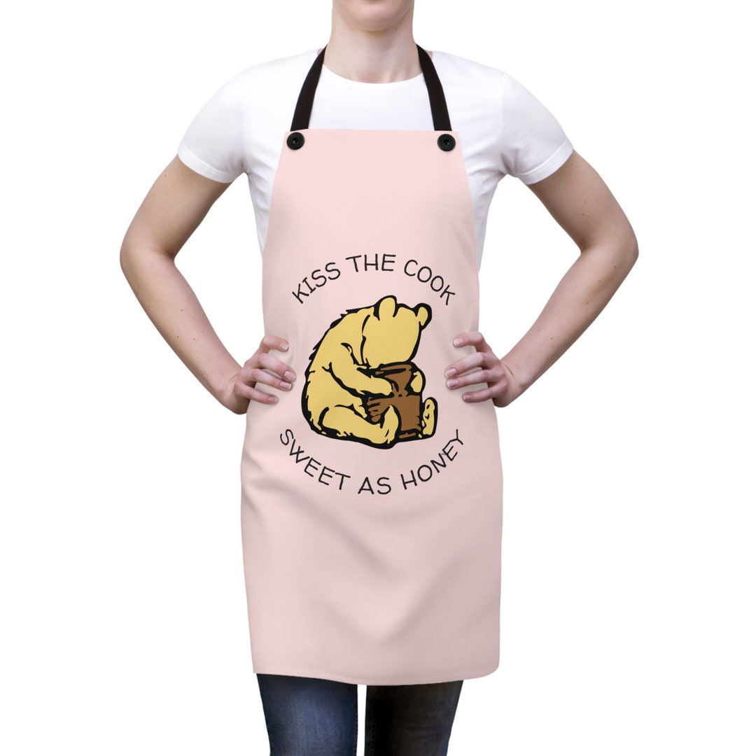 Adult Apron | Pooh & Honey Pot | Pink | Classic Colors Collection ...