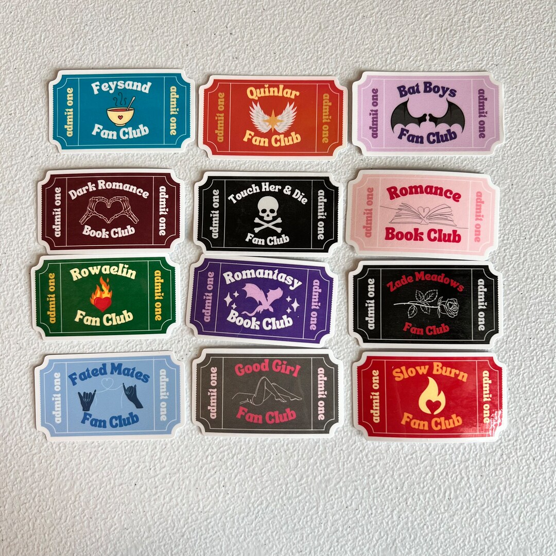 Bookish Admit One Stickers - Etsy