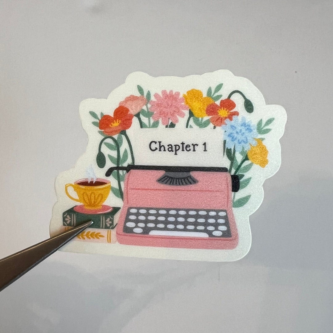Chapter One Typewriter Sticker - Etsy