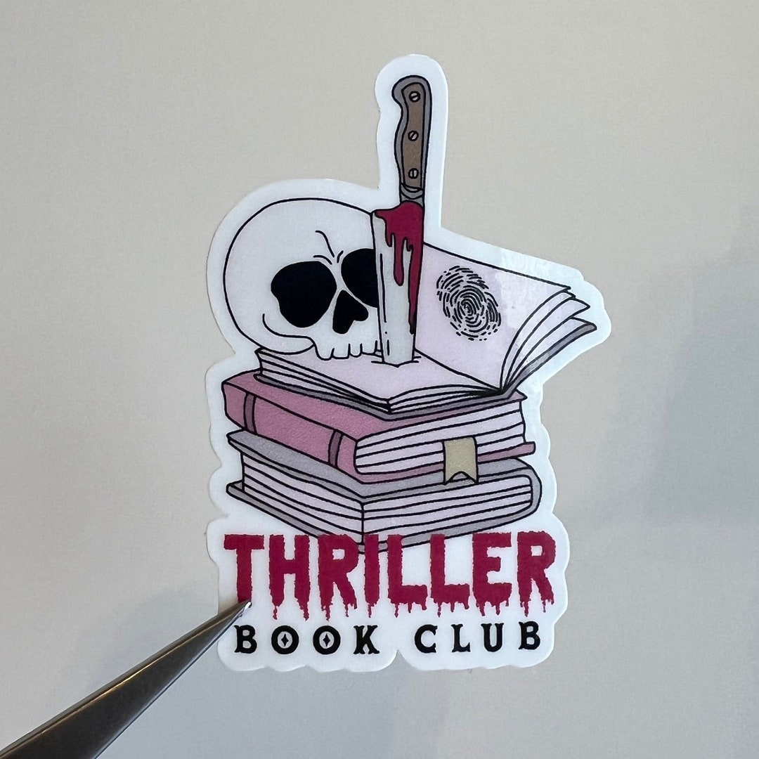 Thriller Book Club Sticker Booktok Kindle Holographic Bookish Gifts - Etsy