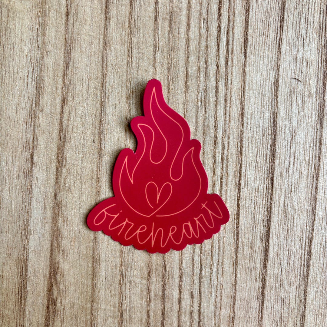 Fireheart Sticker - Etsy