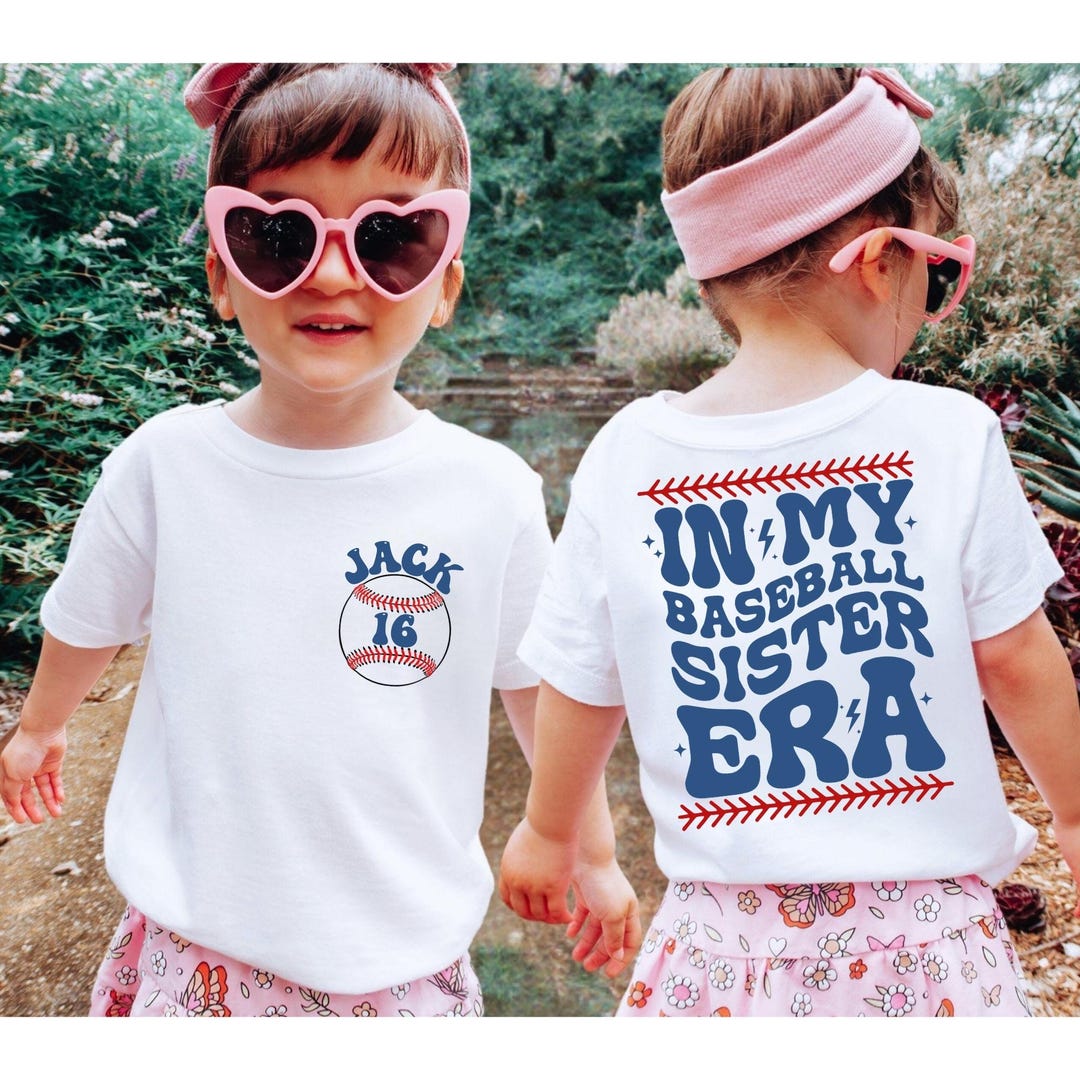 Custom Baseball Sister Shirt, in My Baseball Sister Era Shirt ...