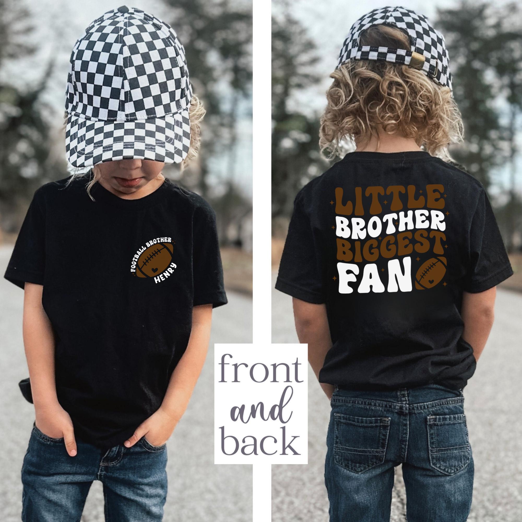 Personalized Football Brother Shirt, Little Brother Football Shirt ...