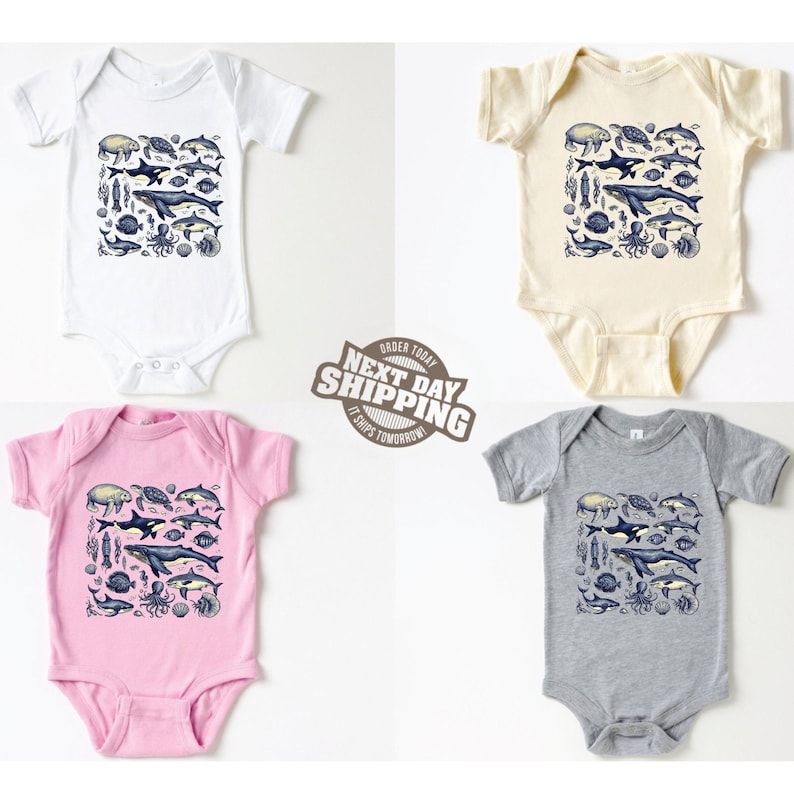 Ocean Animals Toddler T-shirt, Sea Life Kids Shirt, Marine Creatures ...