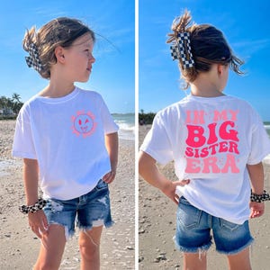 In My Big Sister Era Shirt, Cute Big Sister Shirt, Funny Toddler T-shirt, Cute Retro Big Sis ...