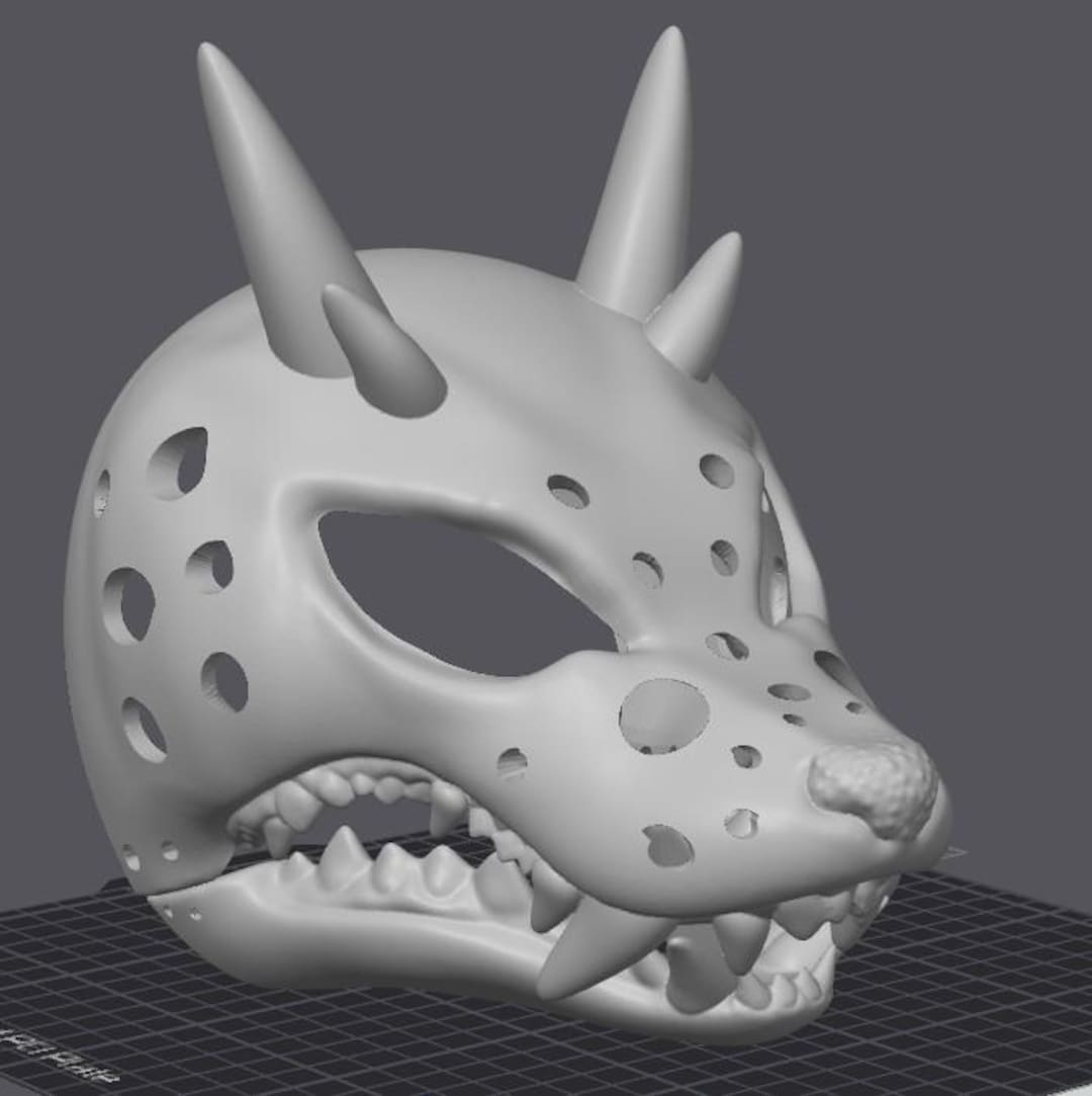 STL File Dragon Wolf Furry Head Base Bamboo Lab Print Ready - Etsy UK