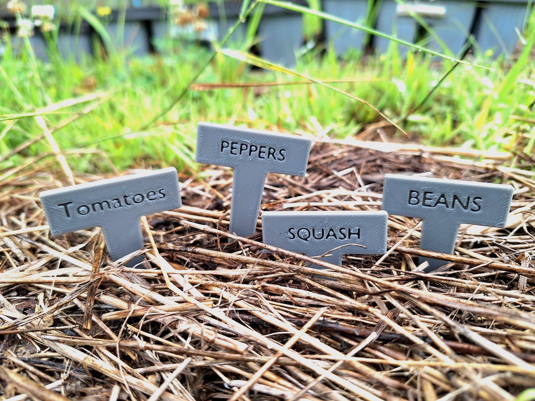 Garden Veggie Signs, 3d Printed - Etsy