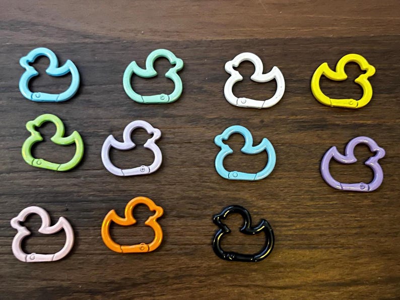 Duck Carabiner Clip: Lightweight Aluminum Keychain Charm - Etsy