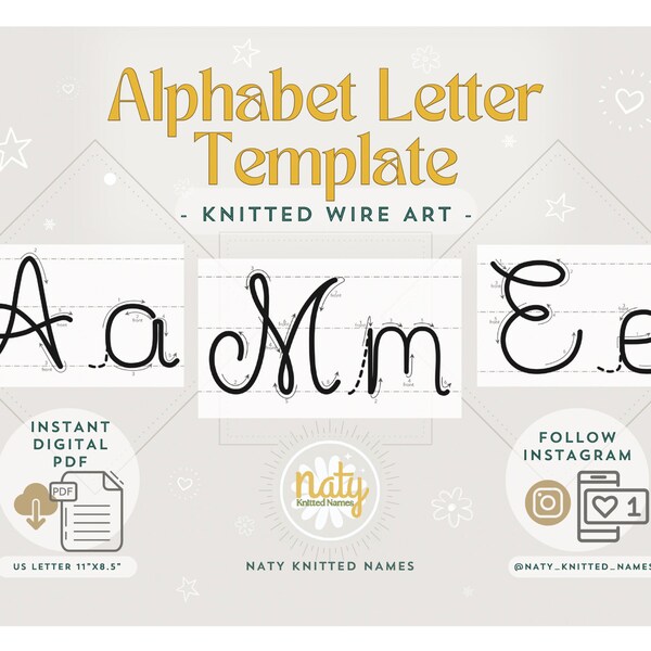 Wire Letter Template - Etsy