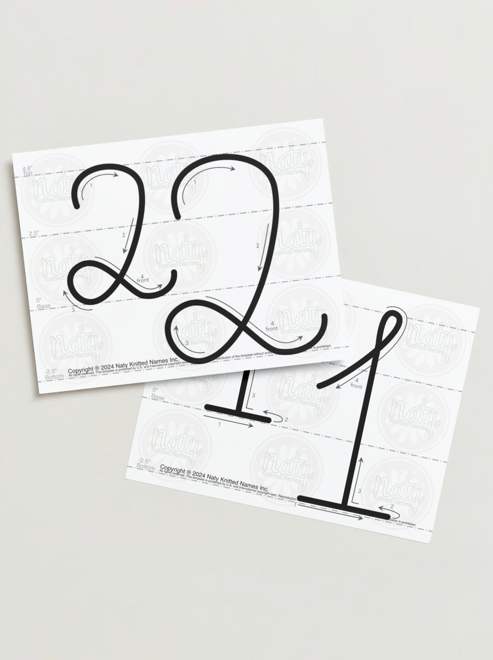 BUNDLE: Alphabet Letter Template Numbers Template Knitted Wire Art ...