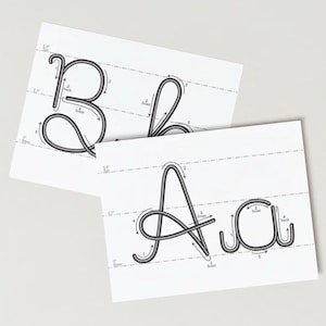 BUNDLE: Alphabet Letter Template + Numbers Template - Knitted Wire Art ...