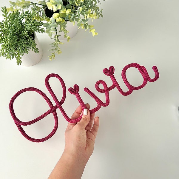 Rope Name Sign - Etsy