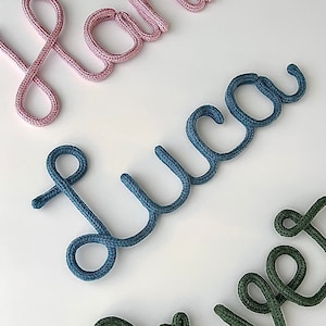 NEW Font Alphabet Letter Template - Knitted Wire Art/tricotin - DIGITAL ...