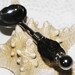 Stainless Salsa Spoon... Heavy ... Designed With a Gorgeous Leather ...
