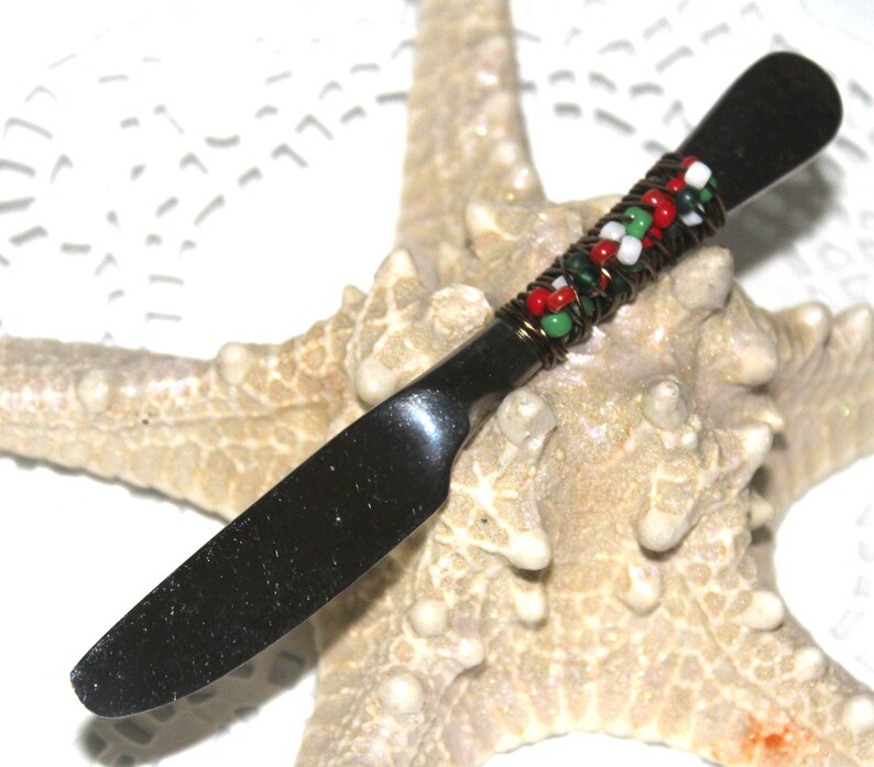 Hand Wired Wrapped Small Canape / Appetizers / Spreader for Cheese ...