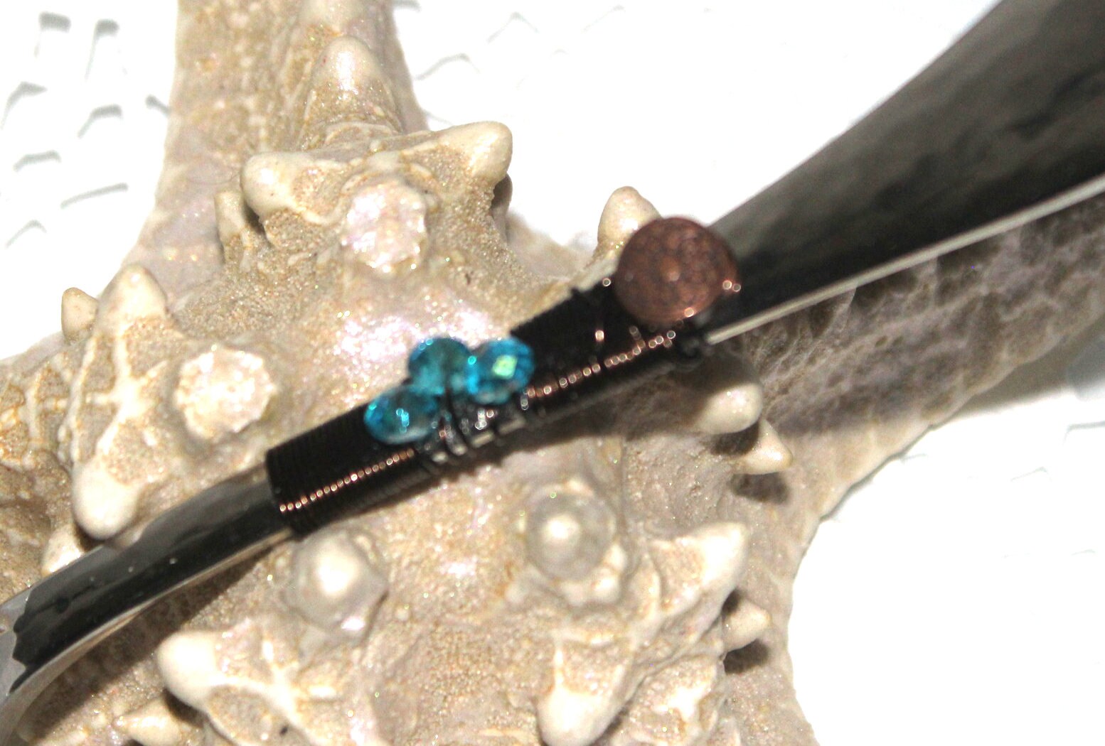 Hand Wired Wrapped Large Serving Spoon Wrapped With Turquoise Crystal ...