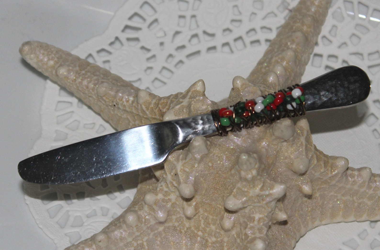 Hand Wired Wrapped Small Canape / Appetizers / Spreader for Cheese ...