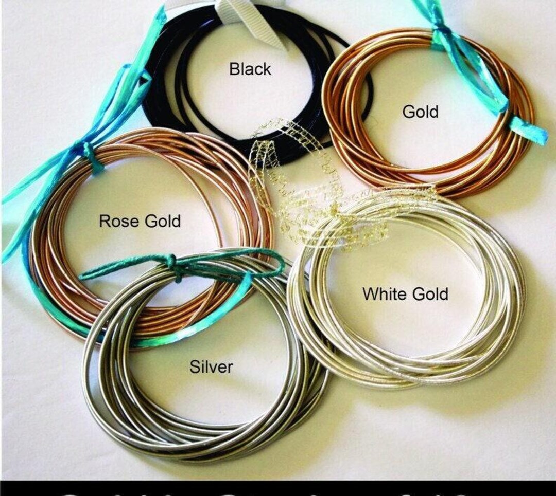 SPECIAL! Bulk Thin Guitar String Bracelet Stack of 25 - Limited Supply ...