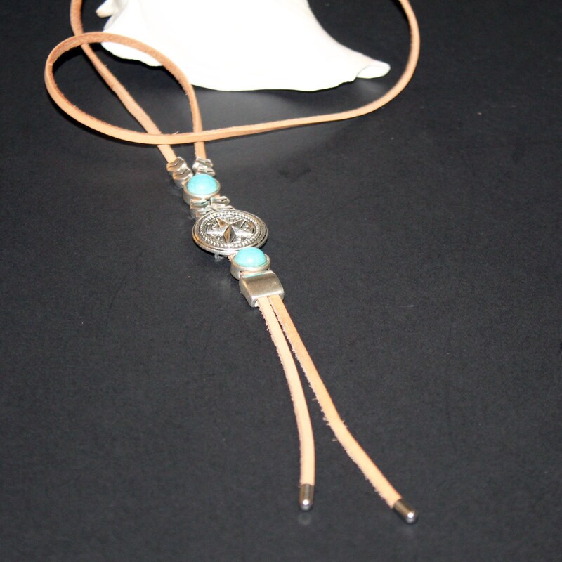 Leather Lariat - Etsy