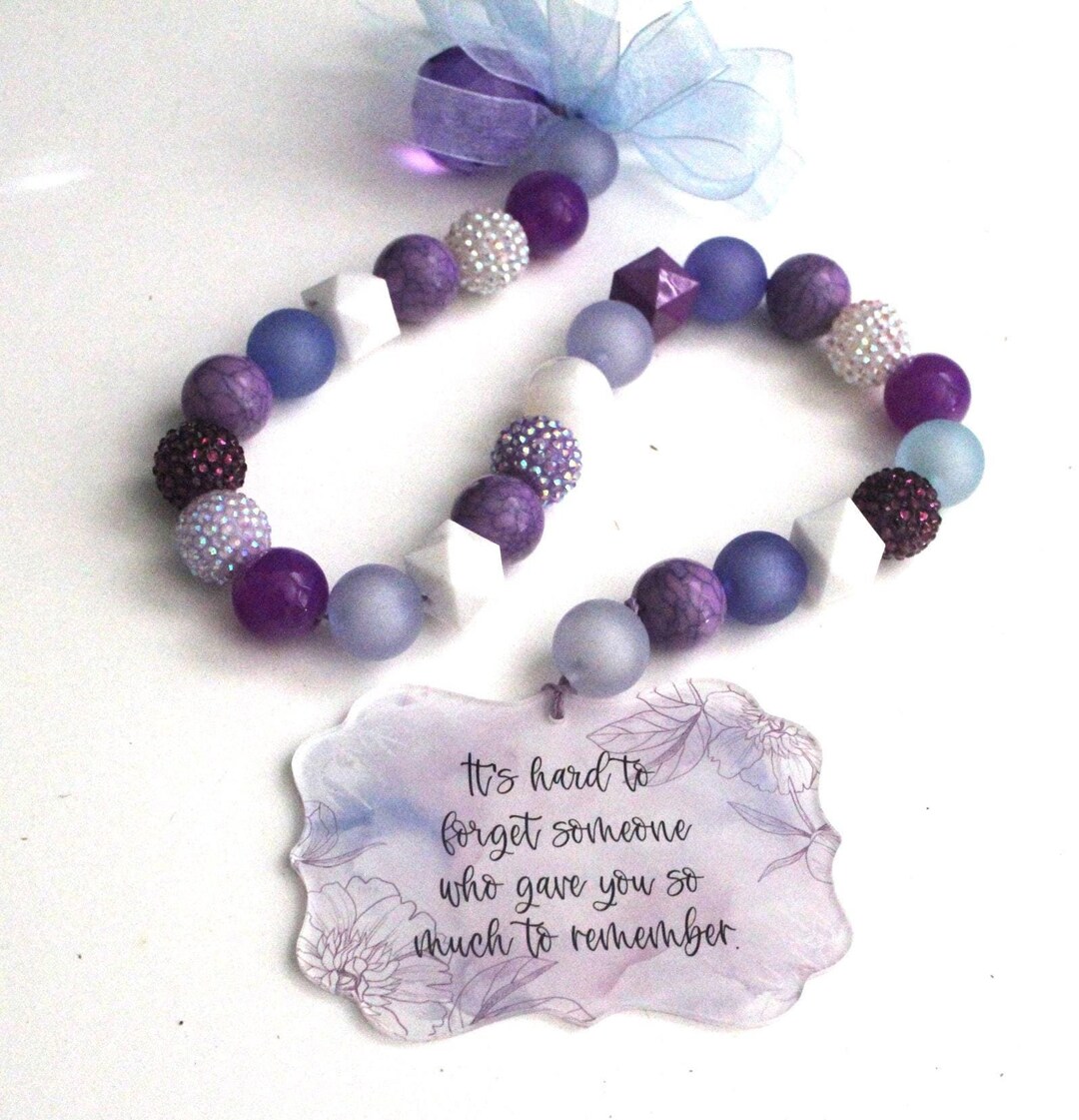 Memorial Beaded Garland – Custom Acrylic Remembrance Gift - Etsy